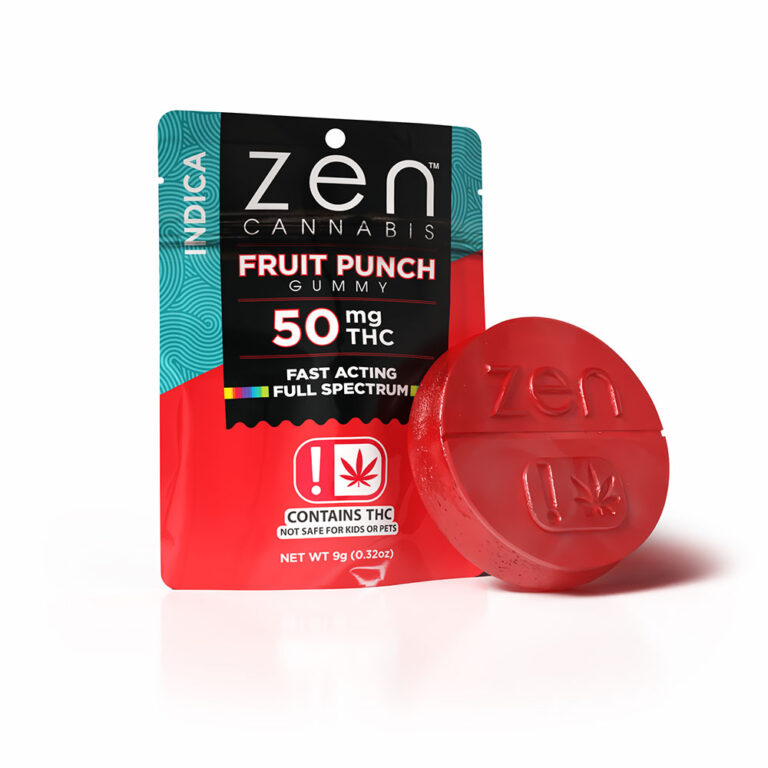 FRUIT PUNCH INDICA SINGLE GUMMY – Zen Cannabis